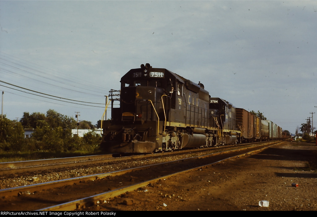 C&O 7511 SD40 NB Plymouth